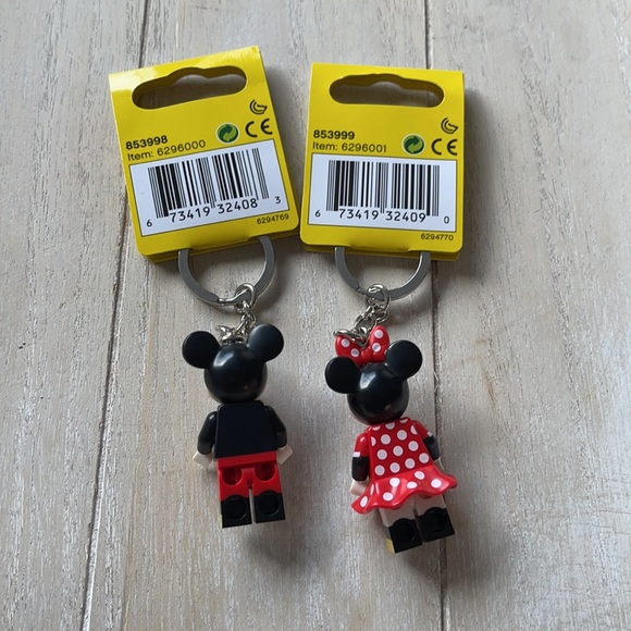 Disney | Toys | Mickey Minnie Disney Lego Keychains | Poshmark